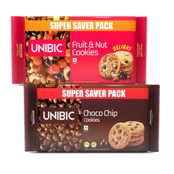 UNIBIC Assorted Value pack of 2 - Choco Chip & Fruit and Nut Assorted ...