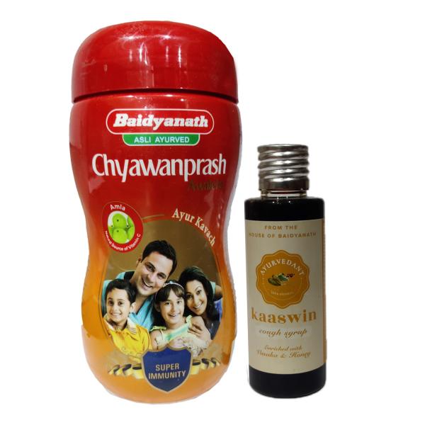 Baidyanath Jhansi Chyawanprash Awaleha 1Kg, With 50g-Kaaswin Cough ...