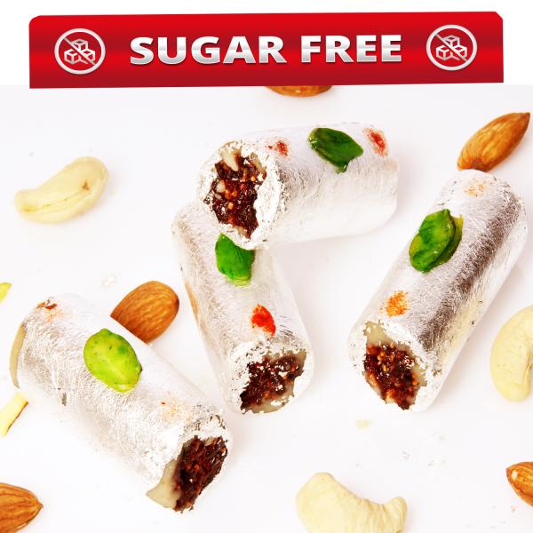 Jaiccha Ghasitaram Sweets-Sugar Free Anjir Roll (400 Gms) - JioMart