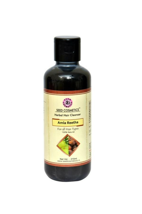 Seed Cosmetics Amla Reetha Herbal Shampoo, 210ml (Pack of 1) - JioMart