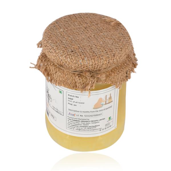 Two Farmers Organics A2 Cow Ghee| 100% Desi Gir Cow Ghee| Cultured ...