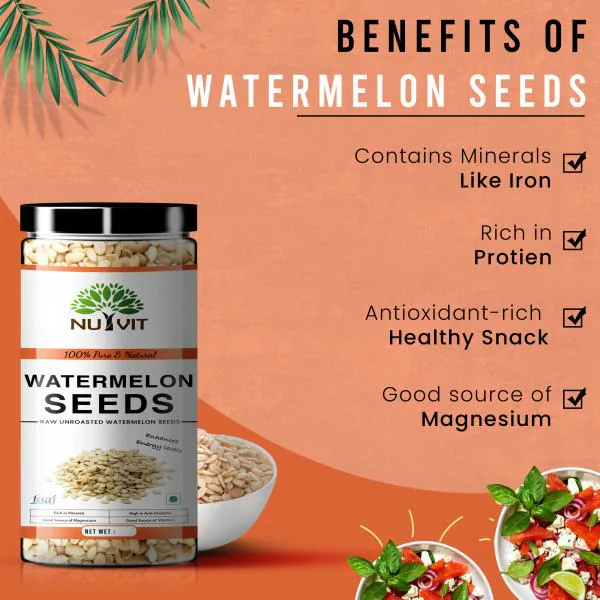 Nutvit Watermelon Seeds 500g - Magaj Seeds | Raw Watermelon Seeds for ...