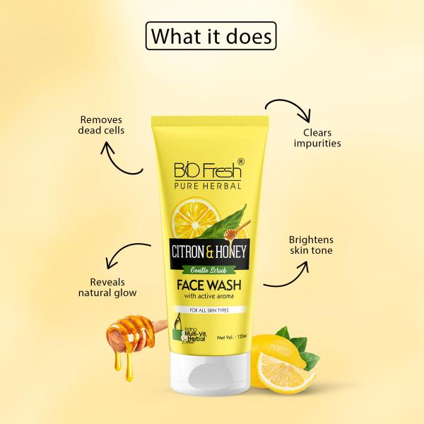 Biofresh Citron and Honey Face Wash for Men And Women Radiant Glowing ...