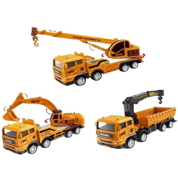Farewell Pack of 3 Scale Truck 1:55 Engineering Construction Vehicle ...