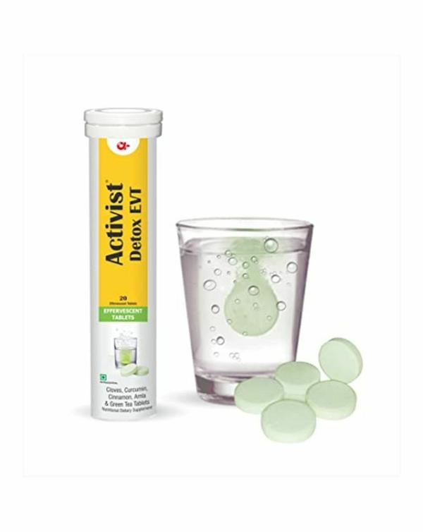 Activist Detox EVT of curcumin clove cinnamon green tea effervescent ...