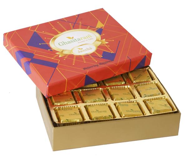 Ghasitaram Gifts-Diwali Sweets-Mewa Bites in Premium Box 12 pcs - JioMart