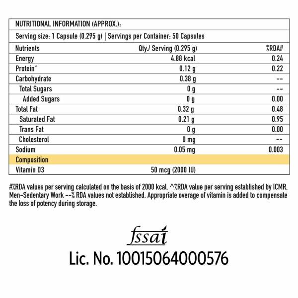 TrueBasics Vitamin D3 2000 IU, for Healthy Bones, Strong Muscles ...