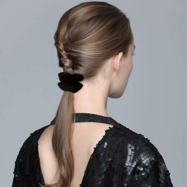 Trendy Club Women and Girls Black Hair Bands Velvet (Pack of 6) - JioMart