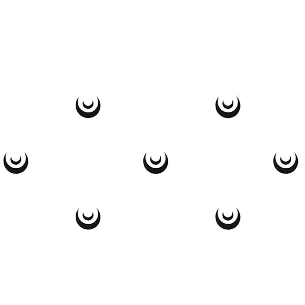 Comet Busters Moon Shaped Traditional Black Bindi (BIN1036) - JioMart