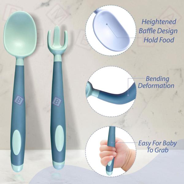 Bembika Blue Baby Training Spoon Bendable Spoon For Kids - JioMart