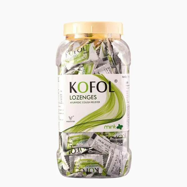 Kofol Lozenges by Charak Pharma Ayurvedic Cough Reliever, Mint Flavour ...