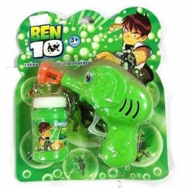 NAXUE Plastic Ben 10 Bubble Shooter with Bubble Liquid Bottle 3 - 15 Y ...