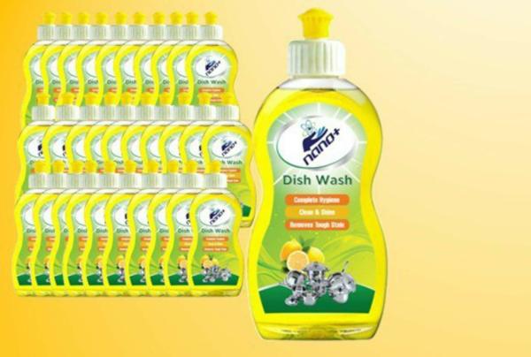 Nano Plus Dishwash - 250 ml (Pack Of 48) l Home & kitchen Clearner l ...