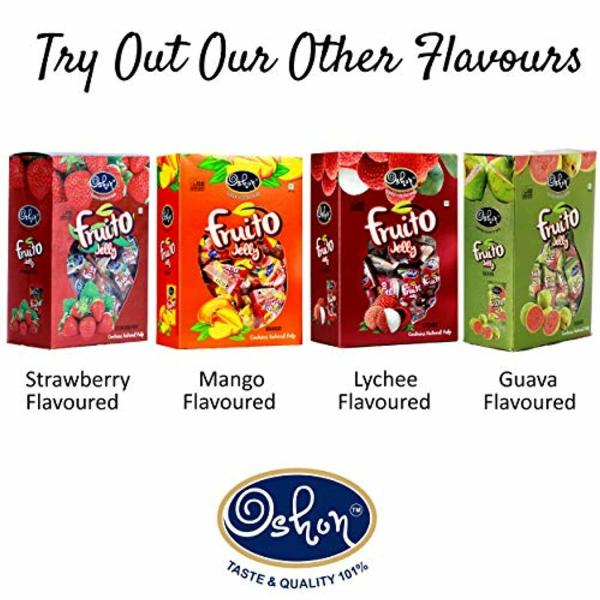 Oshon Jelly Natural Fruit Flavor Lychee 400 G - JioMart