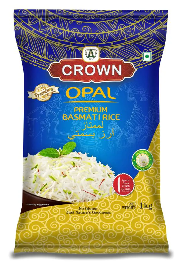 CROWN Opal Premium Long Grain, Gluten Free, Double Polished, Natural ...
