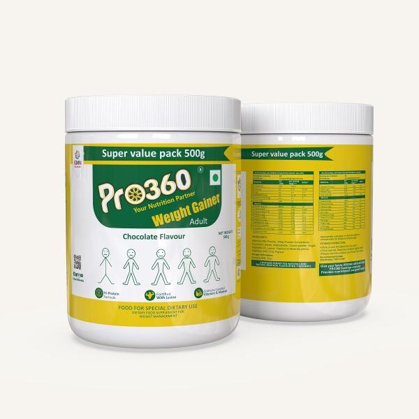 Pro360 Weight Gainer Chocolate Flavoured Health Supplement Protein ...
