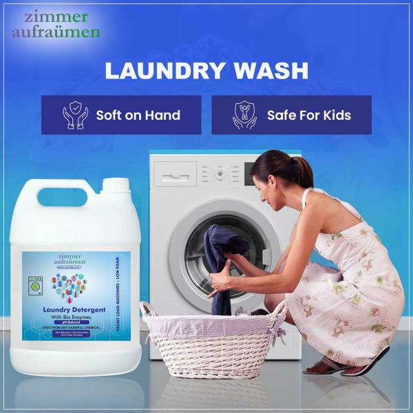 Zimmer Aufraumen Front Load Machine Liquid Detergent (5 Liters) - JioMart