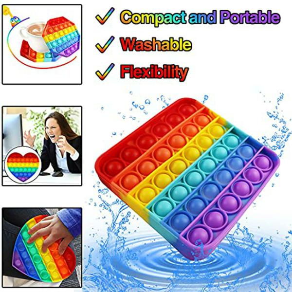 Kiditos Multicolor Silicone Push Bubble Pop It Fidget Toy - JioMart
