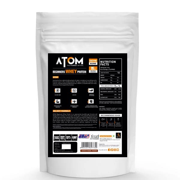Asitis Nutrition ATOM Beginners Choco Hazel Fusion Flavour Whey Protein ...