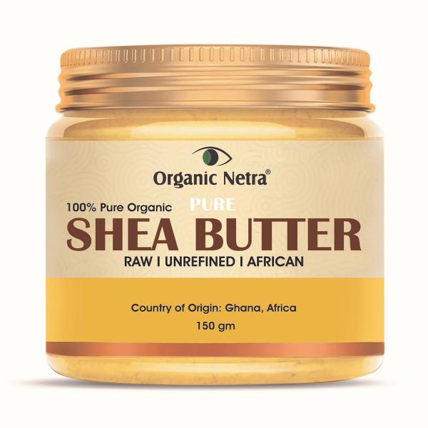 Organic Netra 100% Pure Organic Shea Butter for Skin, Body & Lips ...