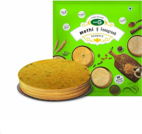 Shanta G Methi Khakhra - 10 x 200 g - JioMart