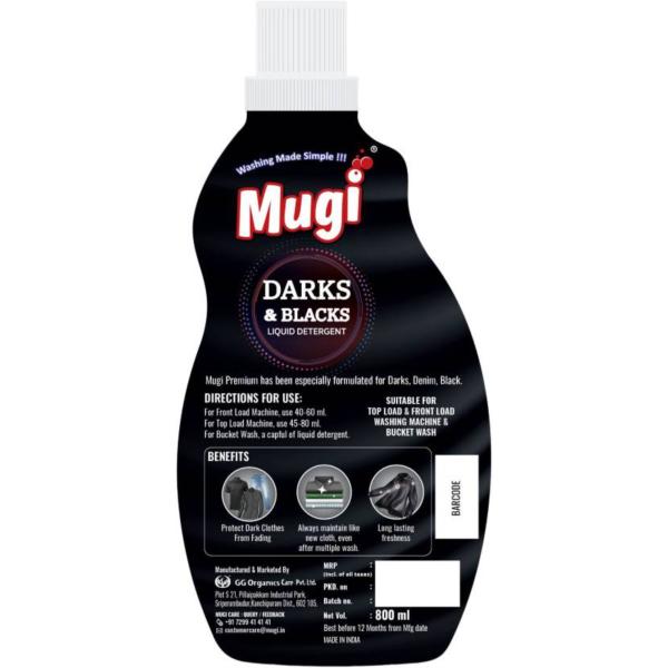 Mugi Darks and Black Liquid Detergent 800ml Rose Liquid Detergent - JioMart