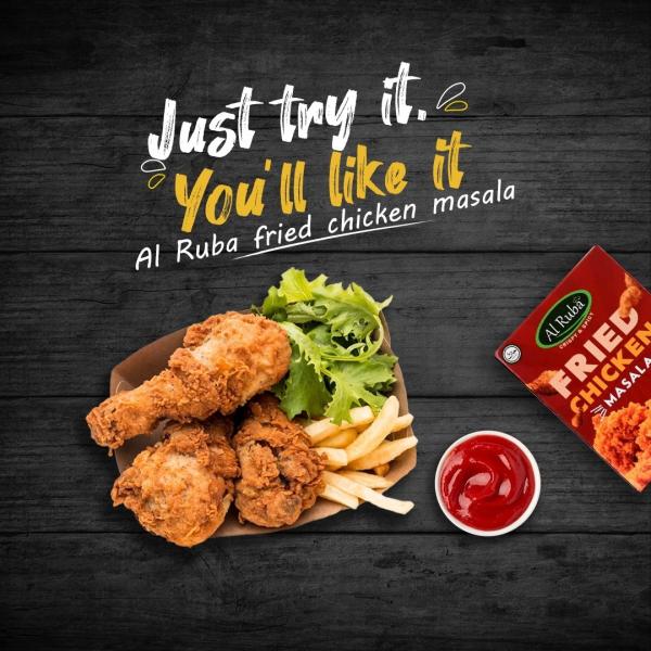 AL Ruba Crispy Fried Chicken Masala, To Prepare 2.5kg Chicken, With ...