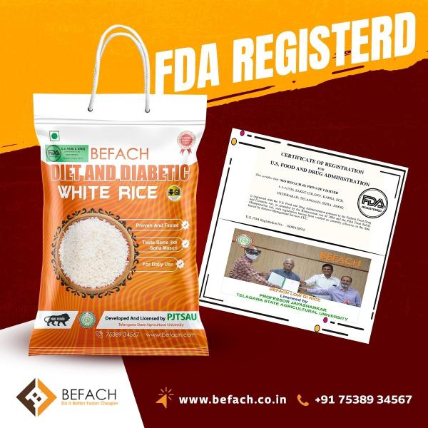 BEFACH Diet and Diabetic White Rice (4.5 KG) | Certified National ...