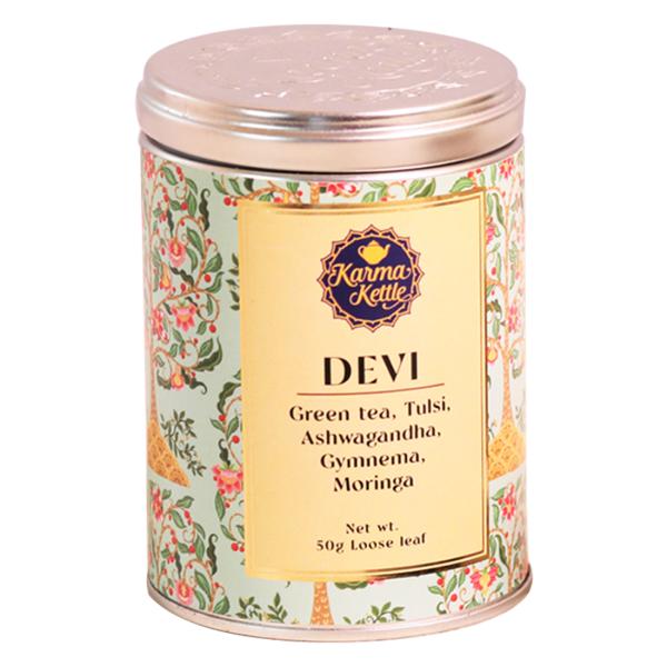 Karma Kettle DEVI Loose Leaf - Tulsi Green Tea With Ashwagandha ...
