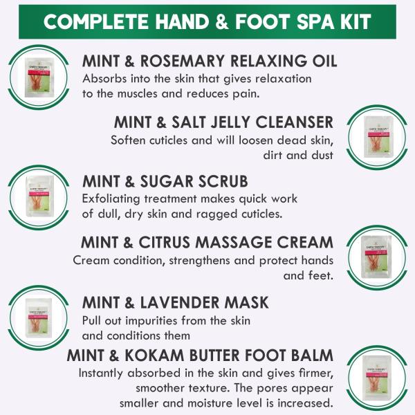 EARTH THERAPY 6 in 1 Manicure Pedicure Hand-Foot Spa Kit - Cleanser ...