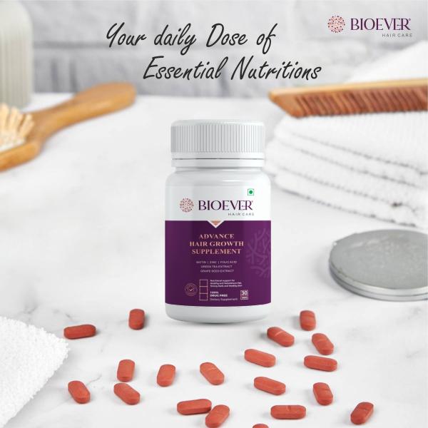Advance Hair Growth Supplementary with multivitamins 30 Tablets - JioMart