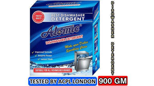 Atomic Dishwasher Detergent Powder 900 GM - JioMart