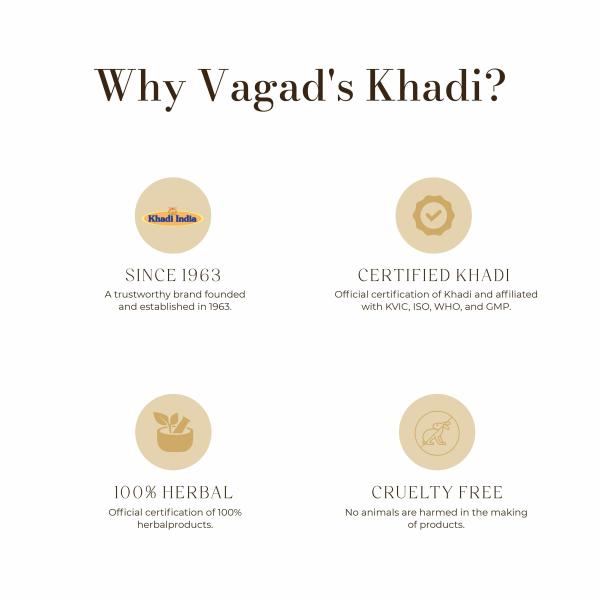 Vagad's Khadi Henna and Tulsi Shampoo 210ml | Balances pH level | Hair Fall Control | Parabens ...