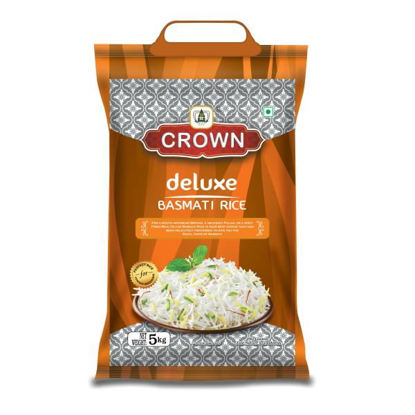 CROWN Deluxe Long Grain, Gluten Free, Double Polished 100% Natural ...