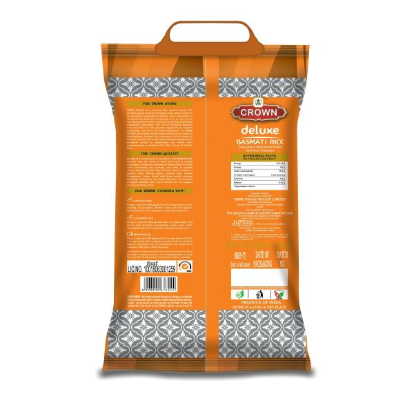 CROWN Deluxe Long Grain, Gluten Free, Double Polished 100% Natural ...