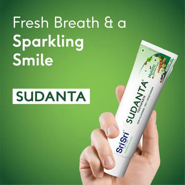 Sri Sri Tattva Sudanta Toothpaste - Non - Fluoride - 100% Vegetarian ...
