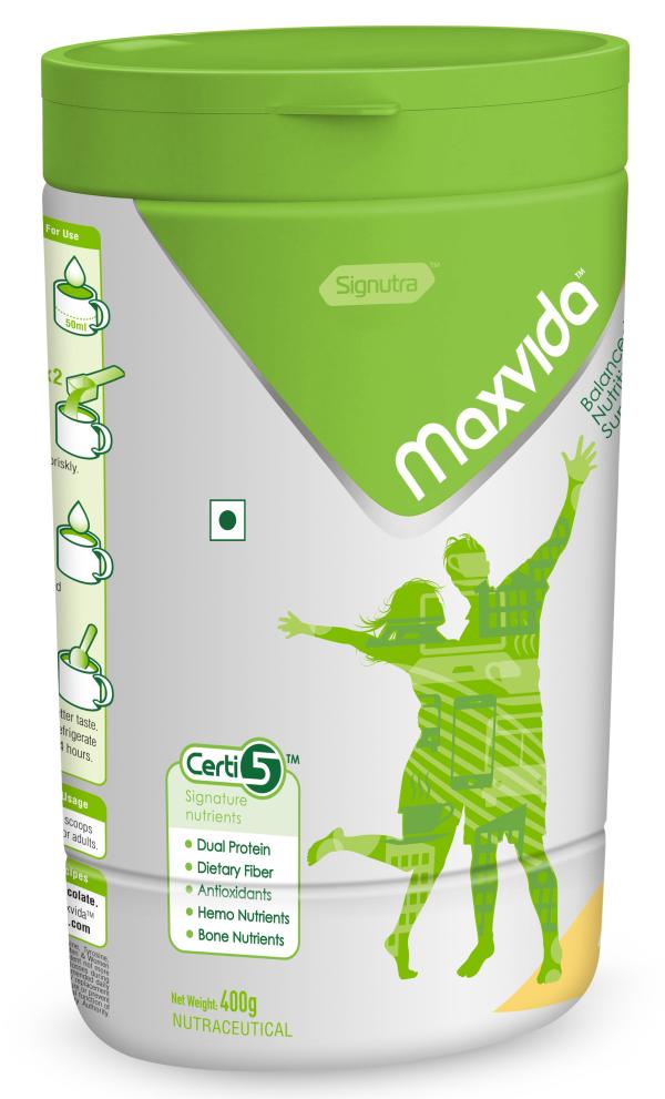 Maxvida Balanced Nutrition Supplement for Adults - BIB (Vanilla ...