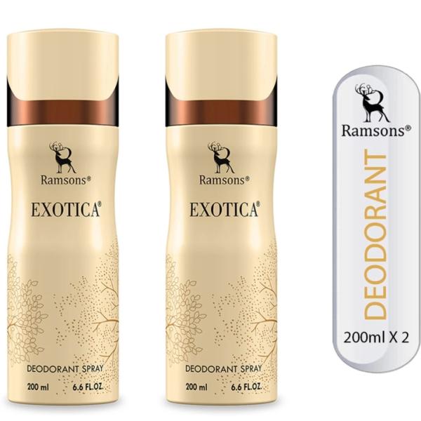 Ramsons Exotica Deodorant spray 200ml each (Pack of 2) - JioMart