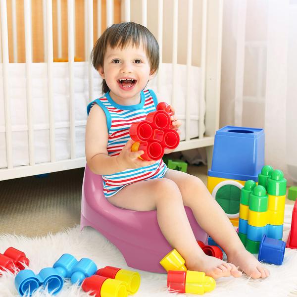 Luvlap Pink Baby Potty Training Seat With Lid Potty Pot (1 Plus Yrs ...