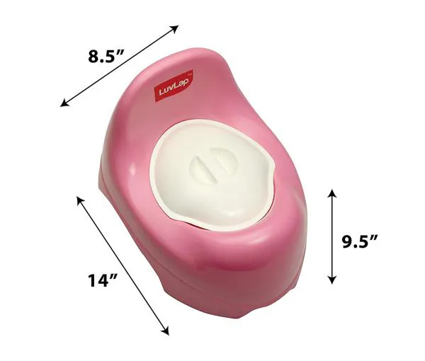 Luvlap Pink Baby Potty Training Seat With Lid Potty Pot (1 Plus Yrs ...