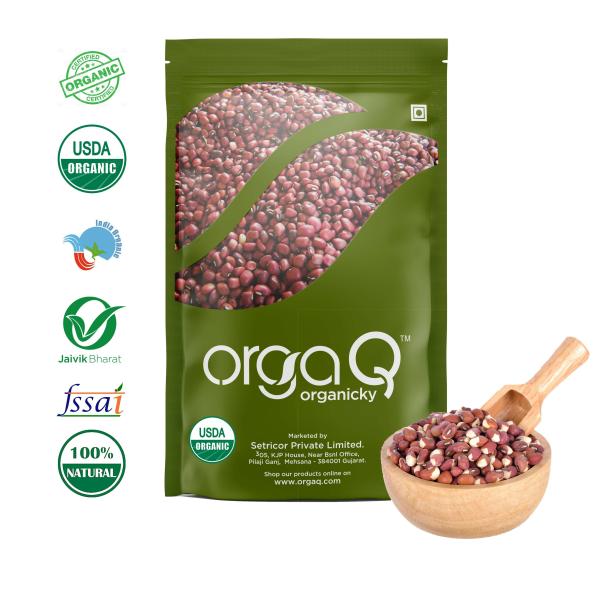 OrgaQ Organicky Organic Cowpea Red / Lobia / Chola Whole Beans - 500 ...