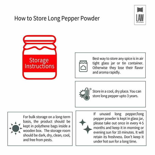 looms & weaves - Ground Long Pepper/Thippili/Pipali Powder - 100 gm ...