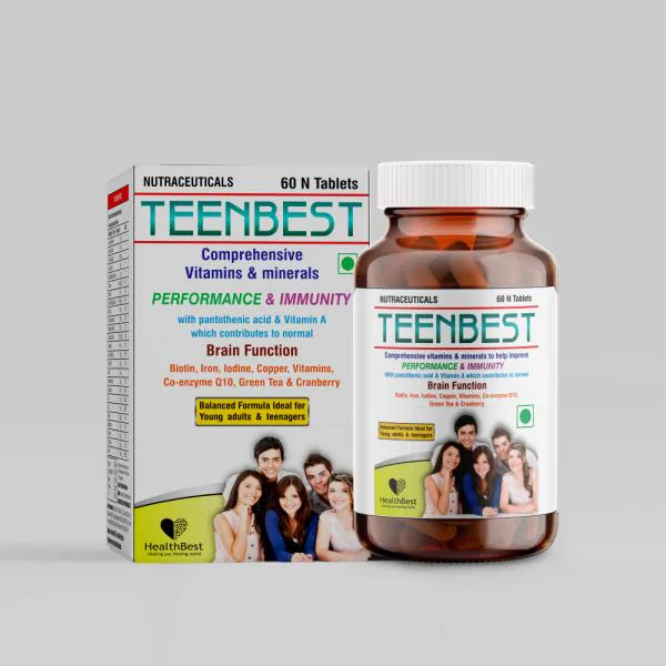 HealthBest Teenbest Multivitamin & Minerals Supplement for Teenagers ...