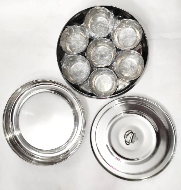 NAAYAGI - SS MASALA BOX BULGED / Stainless Steel - Spice Box / Masala ...