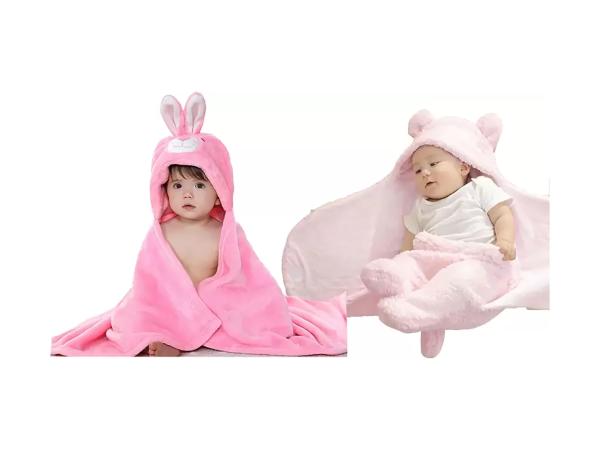 My Newborn Baby Soft Blanket Wrapper( Multicolor,Pack of 2) - JioMart
