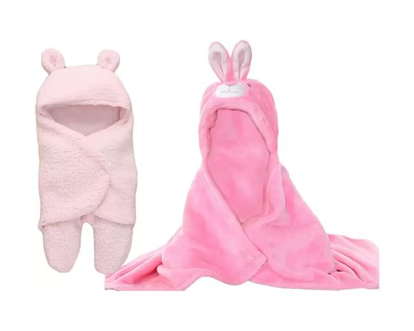 My Newborn Baby Soft Blanket Wrapper( Multicolor,Pack of 2) - JioMart