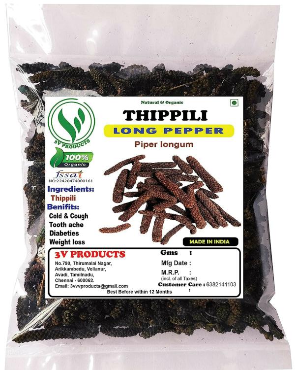 3V Products Thippili Piper Longum, 25 G - JioMart