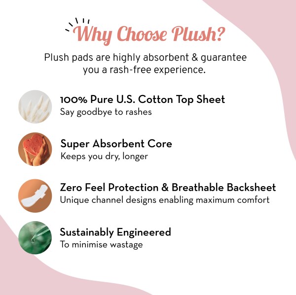 Plush Ultra-Thin Sanitary Pads - 10 Pcs - XXL with Panty Liners - JioMart