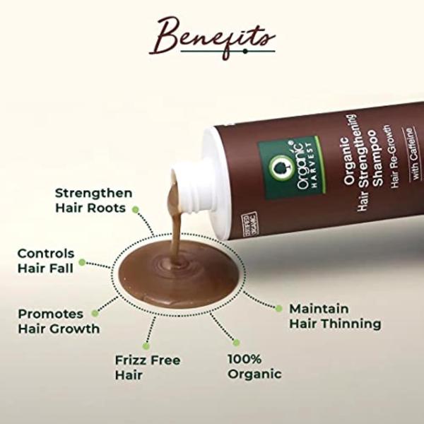 Coffee Shampoo & Hair Strengthening Hair Oil Combo, Suitable for All ...