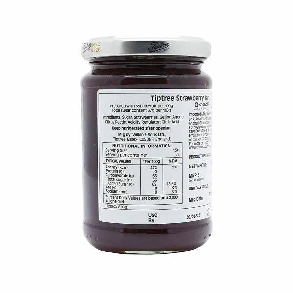 Tiptree Strawberry Preserve and Jam | Conserve and Spreads | 340g - JioMart